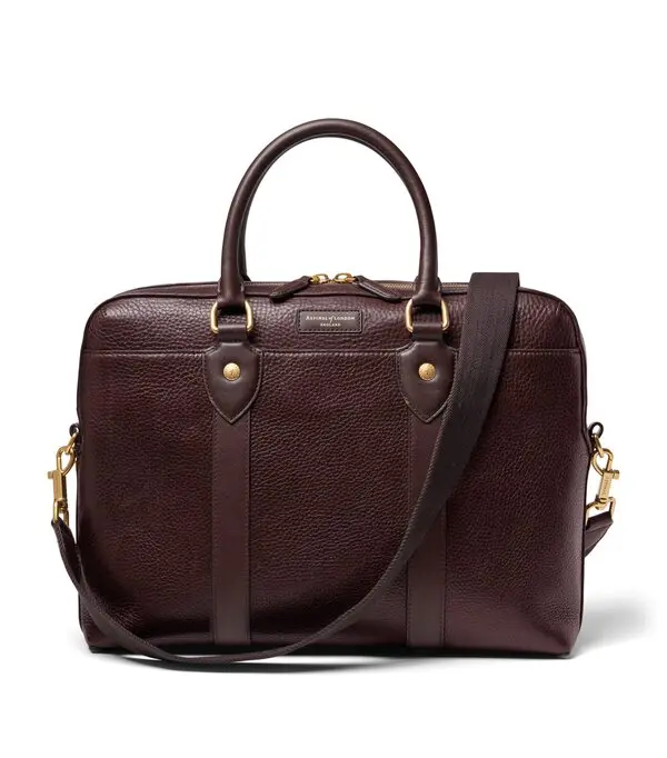 ASPINAL OF LONDON Leather The Hudson Briefcase