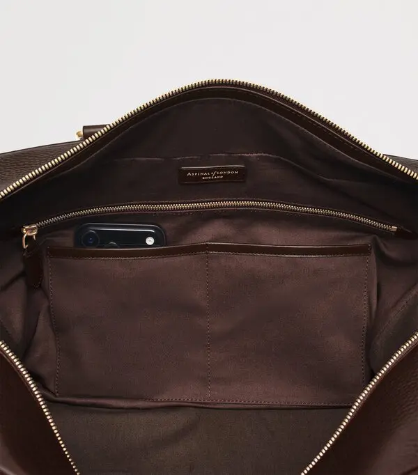 ASPINAL OF LONDON Grained Leather 36-hour Holdall