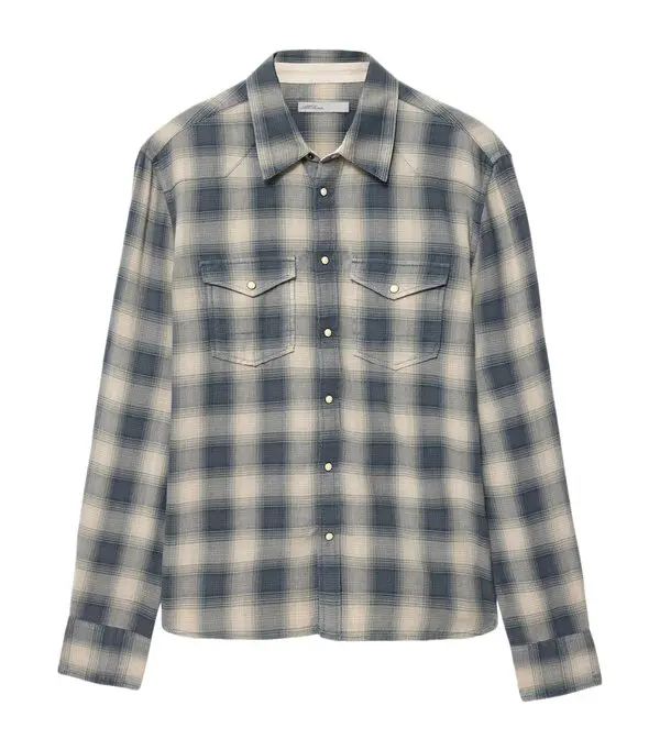 ALLSAINTS Organic Cotton Flannel Brook Shirt