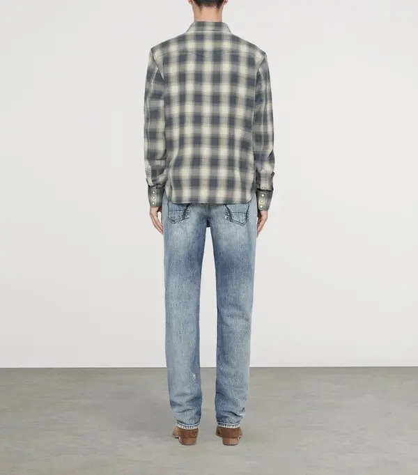 ALLSAINTS Organic Cotton Flannel Brook Shirt