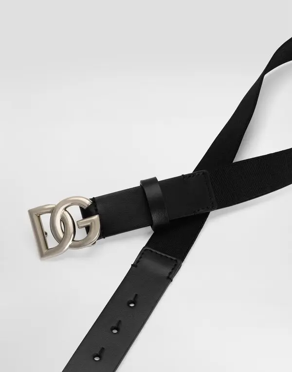 Dolce & Gabbana Calfskin Belt With Logo Accessories