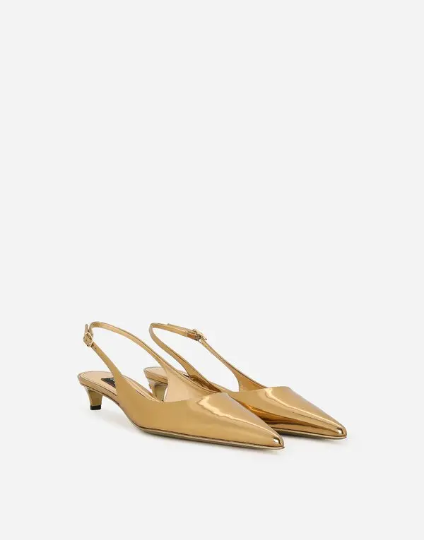 Dolce & Gabbana Calfskin Slingbacks Pumps And Slingback Leather