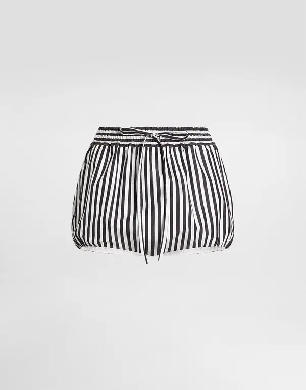 Dolce & Gabbana Striped Poplin Culottes Pants And Shorts - Multicolor