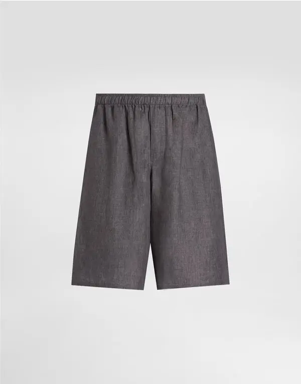 Dolce & Gabbana Linen Canvas Trousers Pants And Shorts