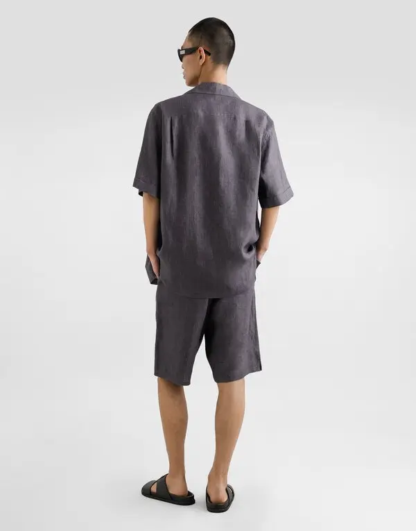 Dolce & Gabbana Linen Canvas Trousers Pants And Shorts