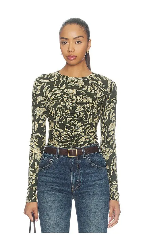 Ulla Johnson Asha Longsleeve Jersey Top In . Also