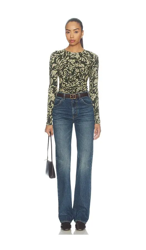 Ulla Johnson Asha Longsleeve Jersey Top In . Also