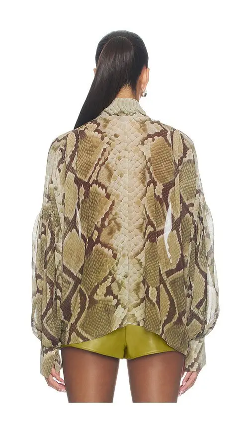 Retrofete Maika Chiffon Blouse In . Also