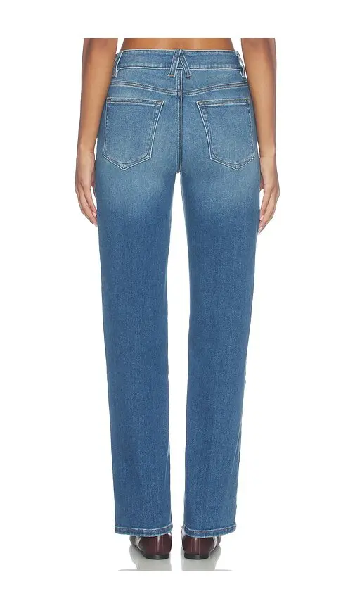 Good American Soft Tech Good True Straight Jeans In . Also