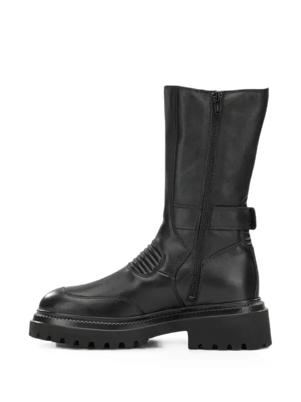 SUMMERY COPENHAGEN Buckle-strap Panelled Boots