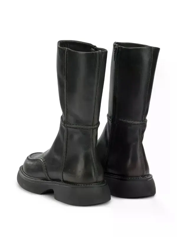 SUMMERY COPENHAGEN Leather Biker Boots