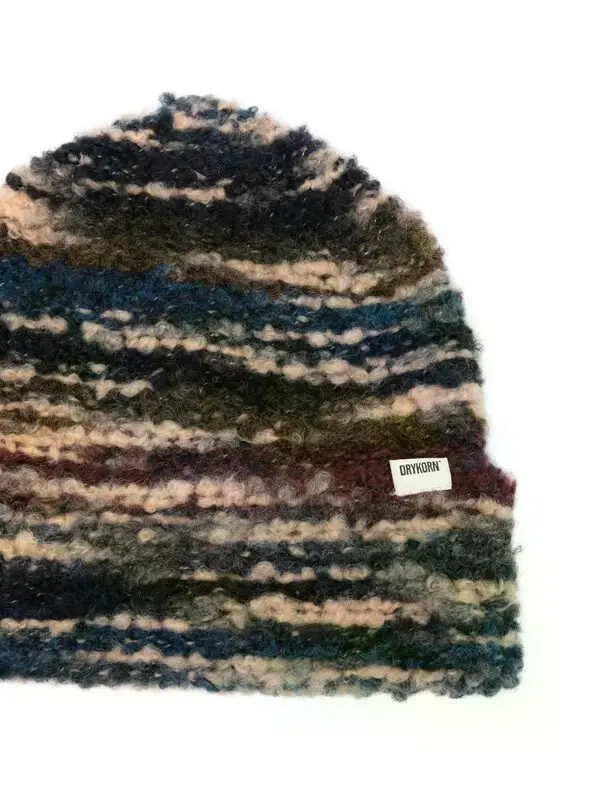 DRYKORN Striped Chunky-knit Beanie Hat