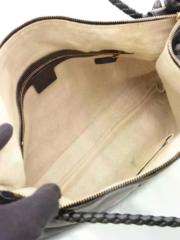 Gucci 2010s Woven Tassel Tote Bag