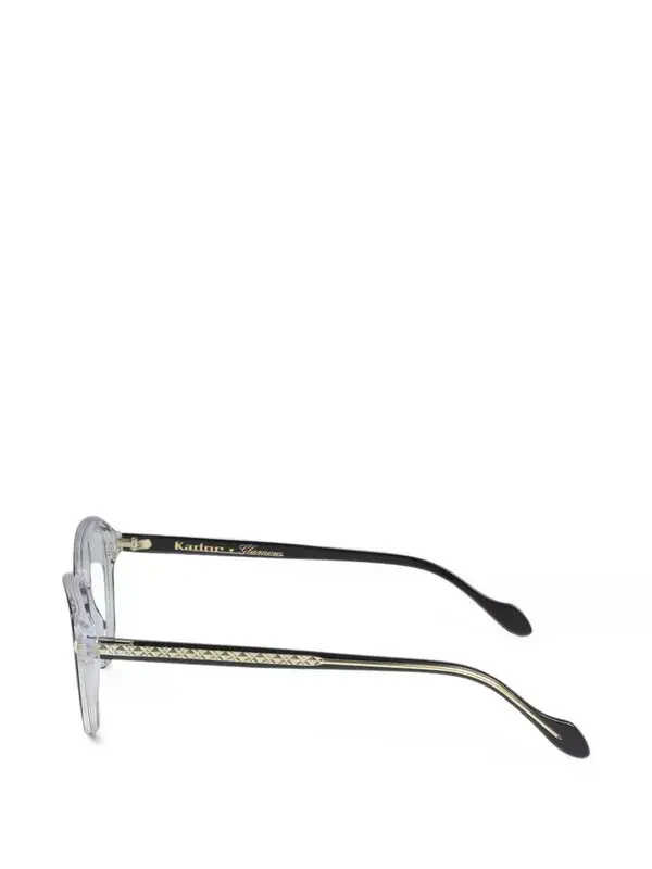 Kàdor Melany Glamour-v Cat-eye Frame Glasses - Black