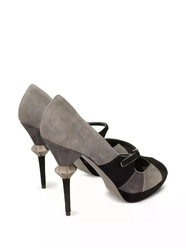 Miu Miu Peep-toe Suede Pumps