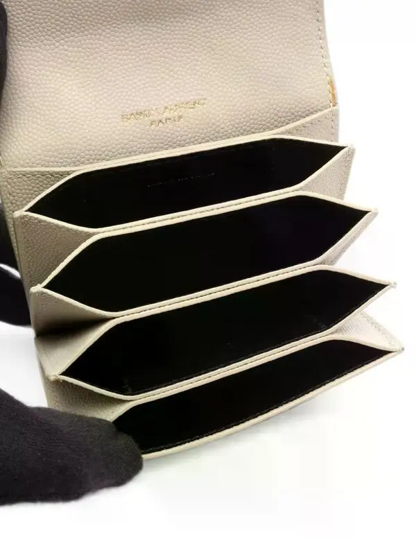 Saint Laurent 2010s Uptown Leather Card Case