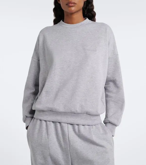 Magda Butrym Draped Cotton-blend Jersey Sweatshirt