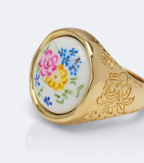 Chloé Bloomcraft Floral Signet Ring