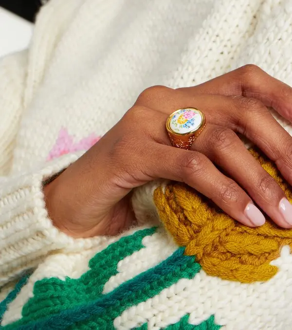 Chloé Bloomcraft Floral Signet Ring