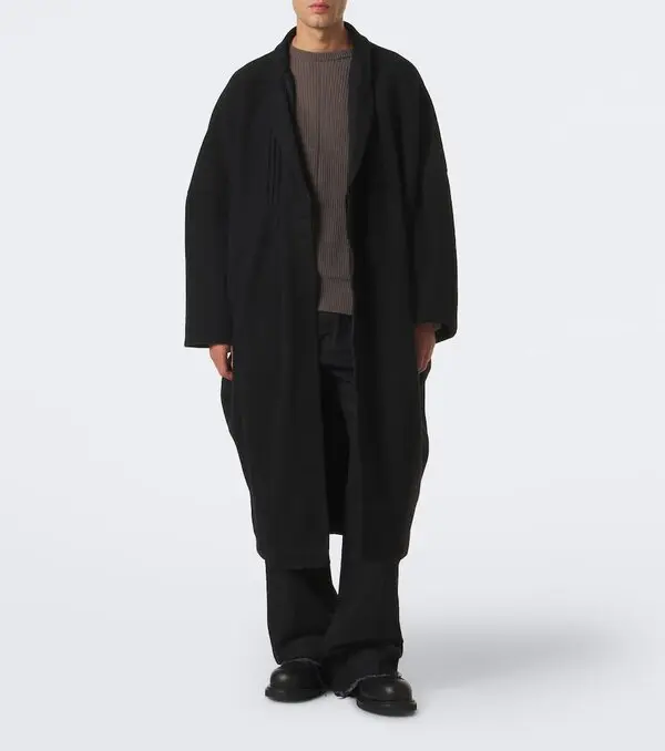 Rick Owens Poiret Virgin Wool Coat