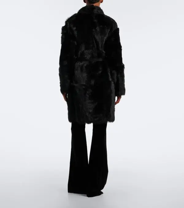 YVES SALOMON Reversible Shearling Wrap Coat