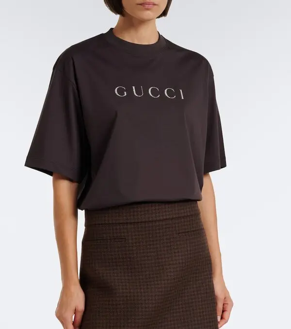 Gucci Logo Cotton Jersey T-shirt