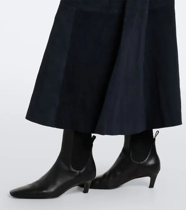 JOSEPH Helius Suede Midi Skirt