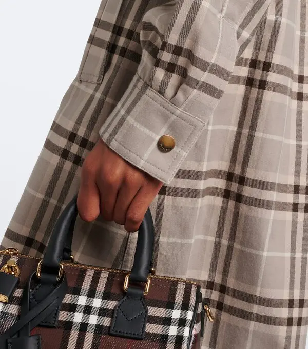 Burberry Check Belted Cotton Shirt Dress
