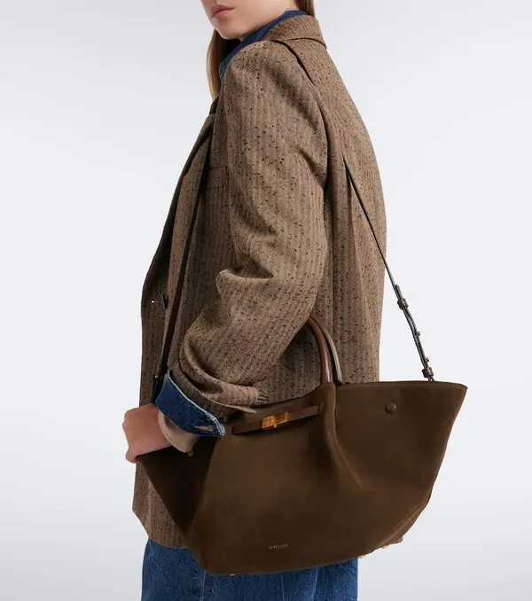 DEMELLIER New York Midi Suede Top-handle Bag
