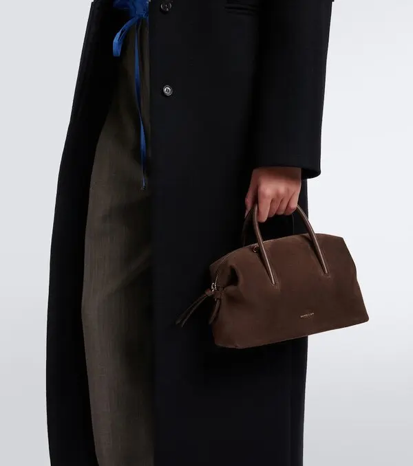 DEMELLIER Stockholm Small Suede Top-handle Bag