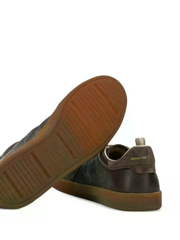 Officine Creative Militia Panelled Leather Sneakers