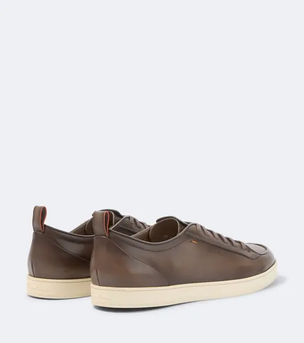 Santoni Leather Sneakers