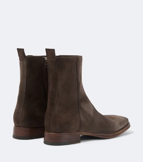 Acne Studios Bebe Suede Ankle Boots - Grey
