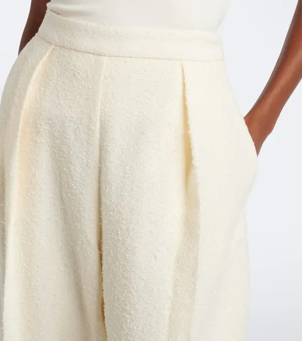 RÓHE Wool-blend Boucle Barrel-leg Pants