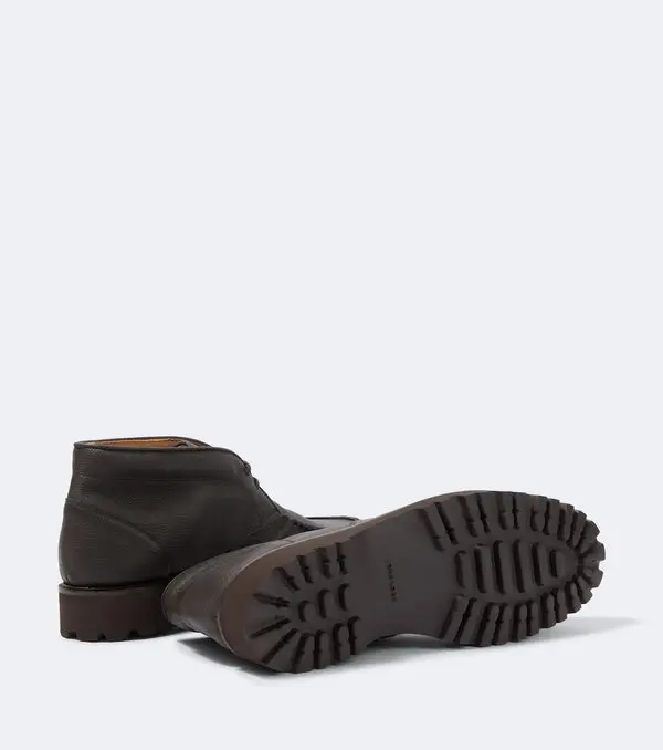 John Lobb Leather Desert Boots
