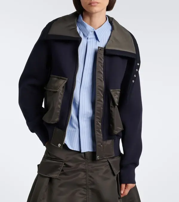 Sacai Cotton-blend Blouson Jacket