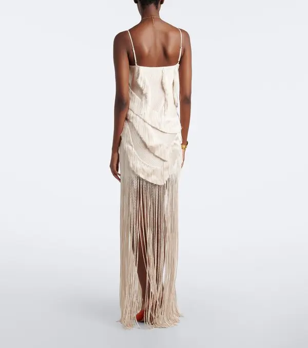 XU ZHI Embellished Fringed Minidress