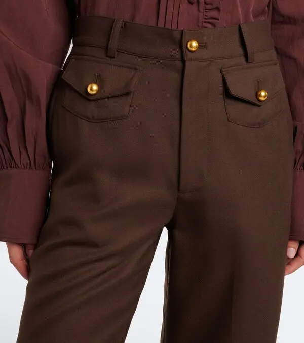 XU ZHI Wool Capri Pants