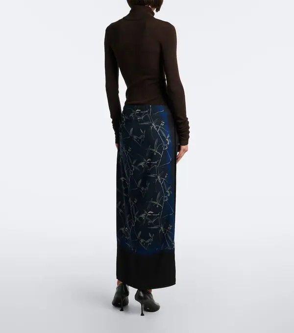 Proenza Schouler Anais Printed Cady Maxi Skirt
