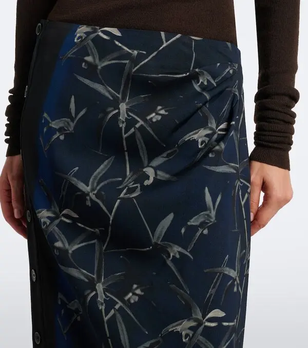 Proenza Schouler Anais Printed Cady Maxi Skirt