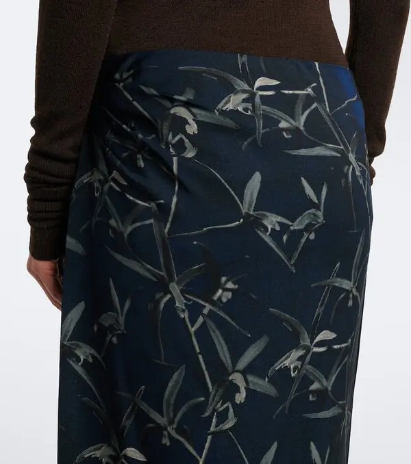 Proenza Schouler Anais Printed Cady Maxi Skirt