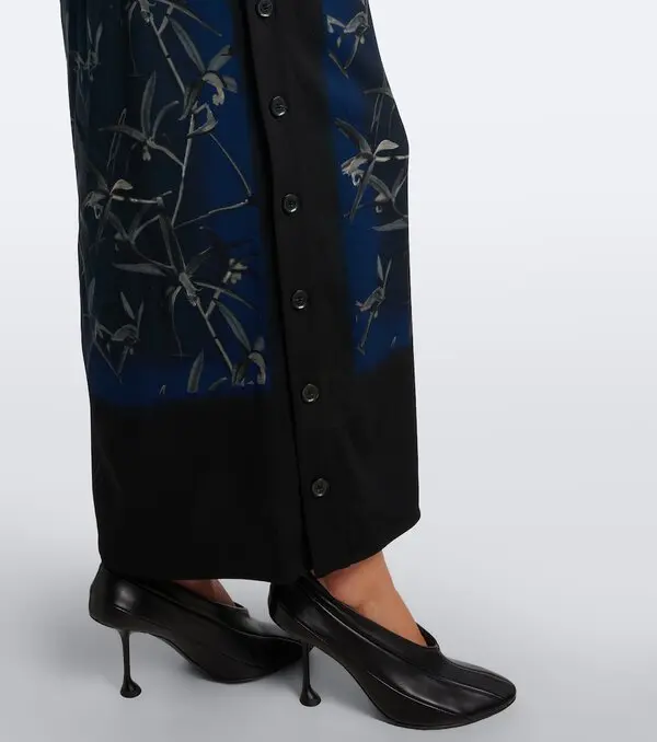 Proenza Schouler Anais Printed Cady Maxi Skirt