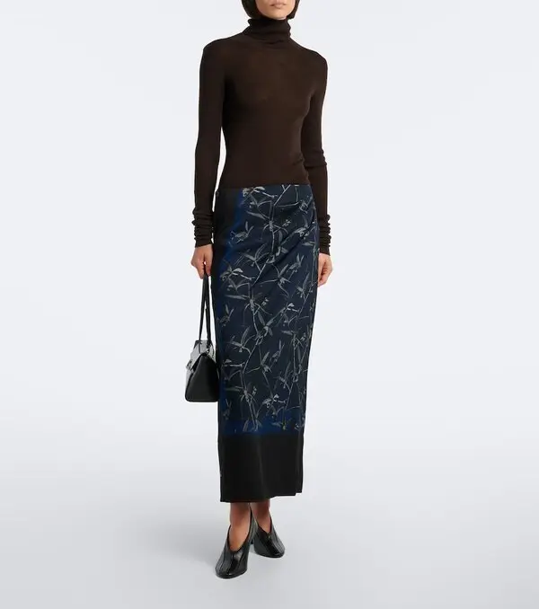 Proenza Schouler Anais Printed Cady Maxi Skirt