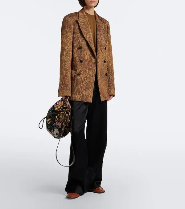 Dries Van Noten Medium Floral Bucket Bag
