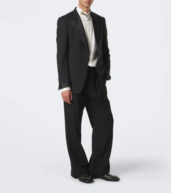 Valentino Garavani Rockstud Leather Oxford Shoes