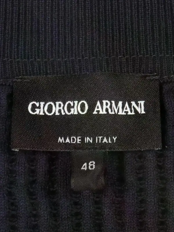 Giorgio Armani Henley-necek Knitted Sweater