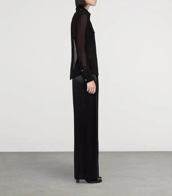 ALLSAINTS Crepe Lycia Wide-leg Trousers