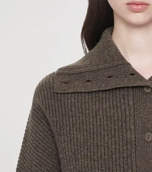ALLSAINTS Wool Caron Collared Cardigan