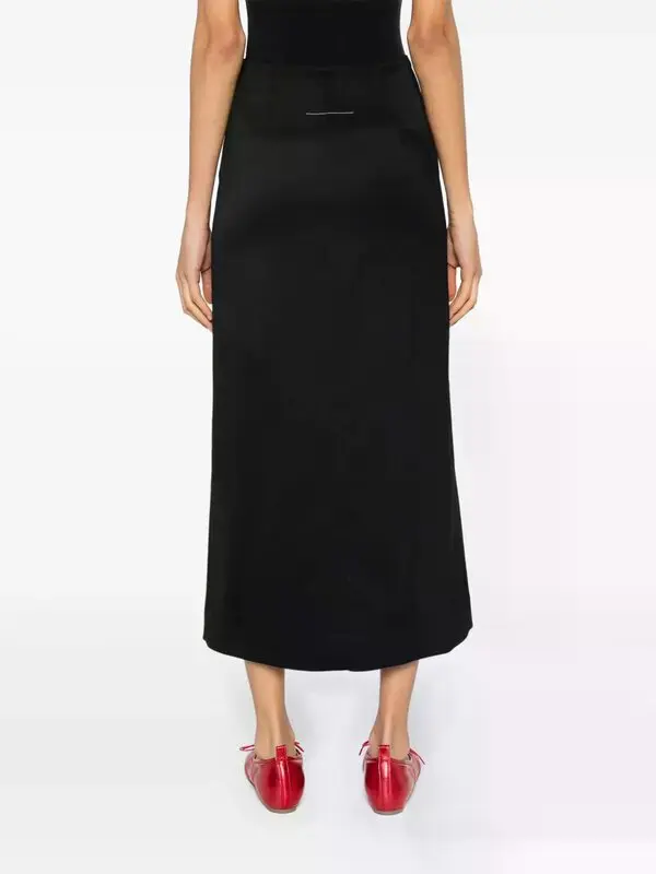 MAISON MARGIELA High-waist Twill Midi Skirt