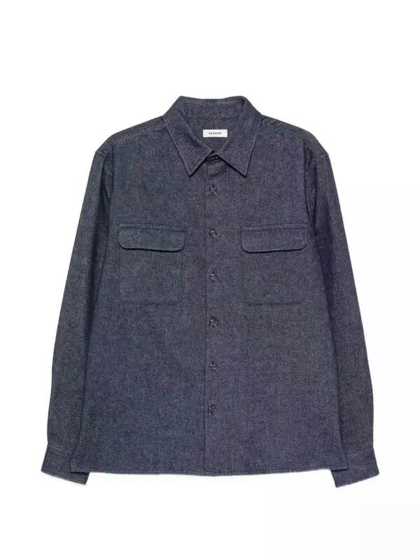 Sandro Flap-pocket Long-sleeve Shirt